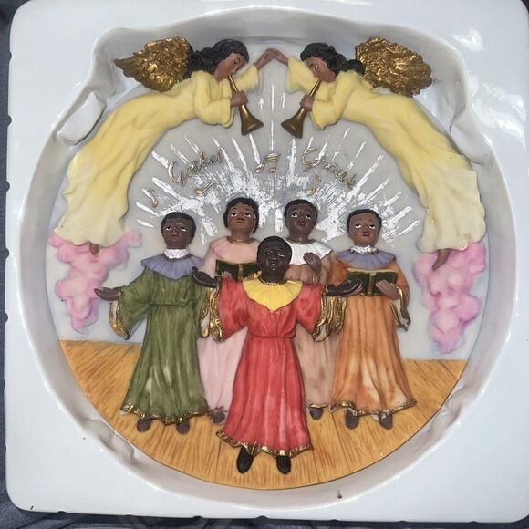 Wall Decor | Vintage African American Gospel Choir Angels 3d Plate With ...